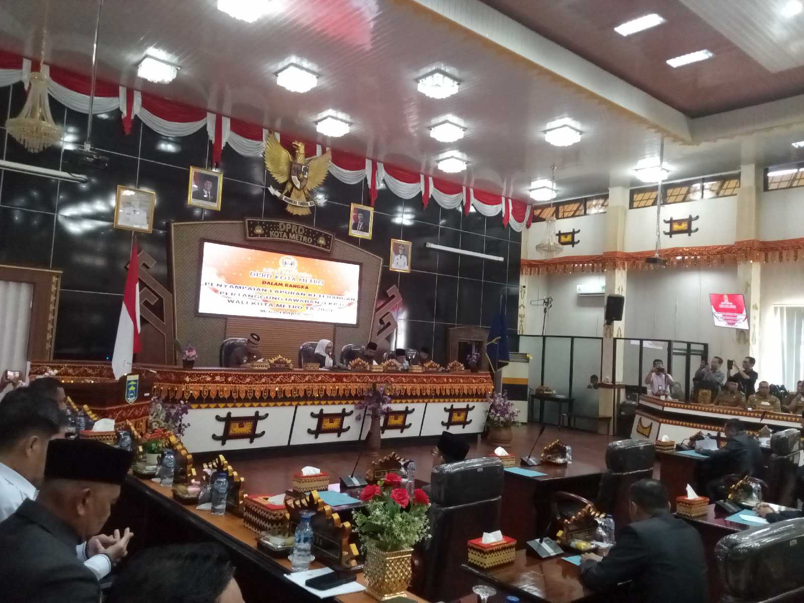 DPRD Kota Metro Gelar Rapat Paripurna LKPJ 2024 - bumione.com